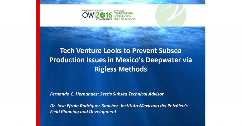Tech Venture Looks to Prevent Subsea Production Issues in Mexico's ...